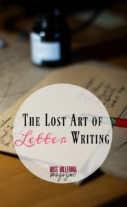 The Lost Art Of Letter Writing